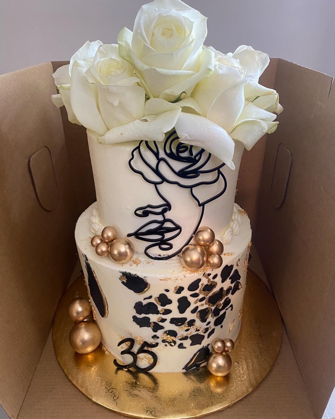 Line Art Face Charm, Line Art Cake Topper, Woman’s Face Cake Topper ...