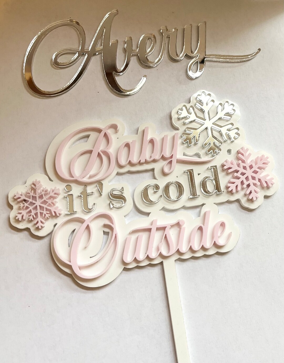 Acrylic Baby Its Cold Outside Cake Topper Winter Cake - Etsy
