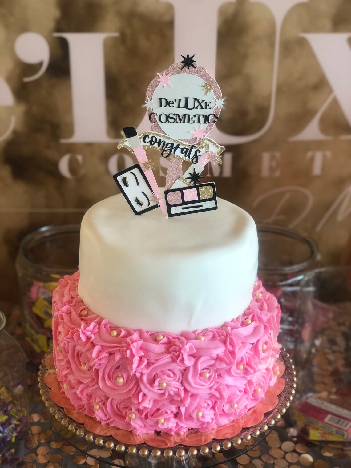 Eyelashes Cake Topper Eyelash Cake Topper Beauty Cake - Etsy UK