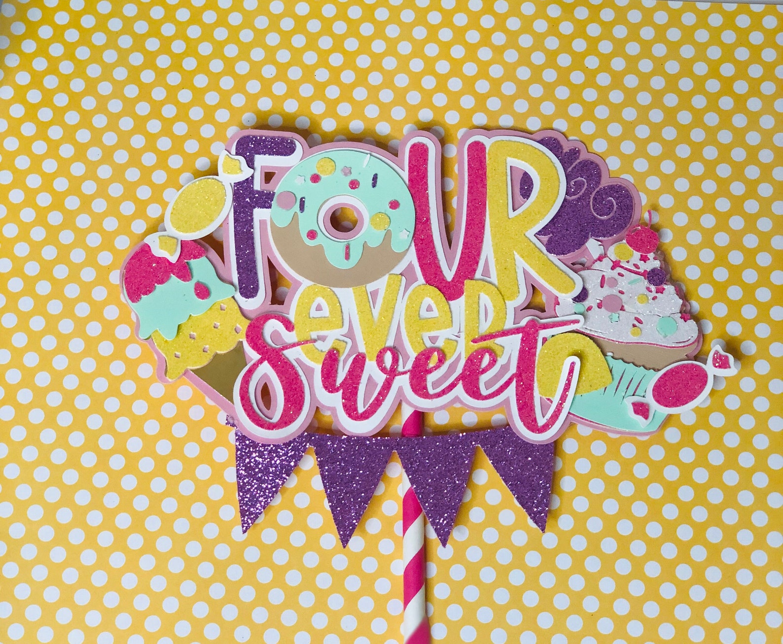 Four Ever Sweet Cake Topper 4 Ever Sweet Cake Topper - Etsy