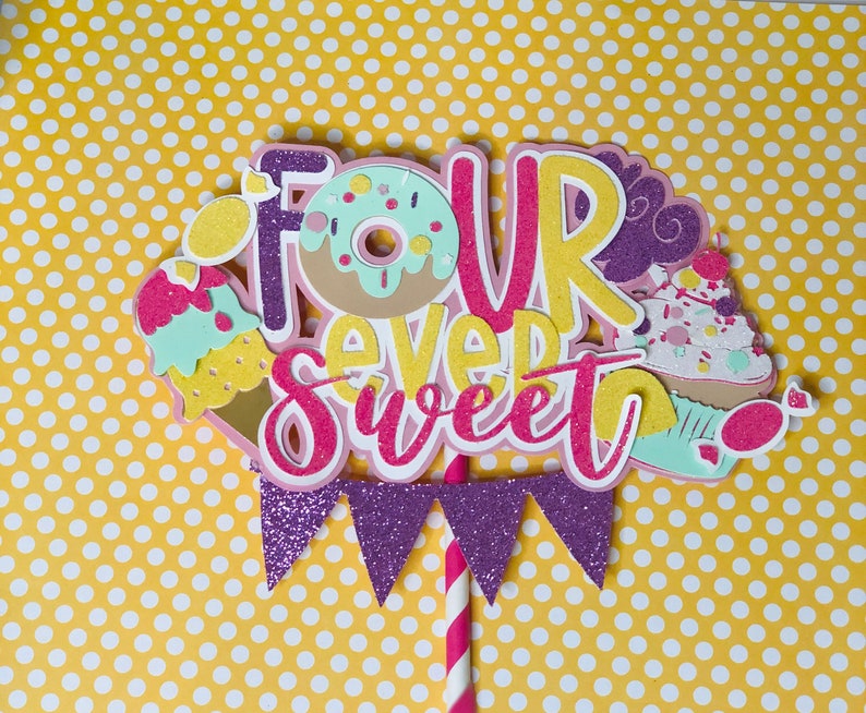 Four Ever Sweet Cake Topper 4 Ever Sweet Cake Topper - Etsy