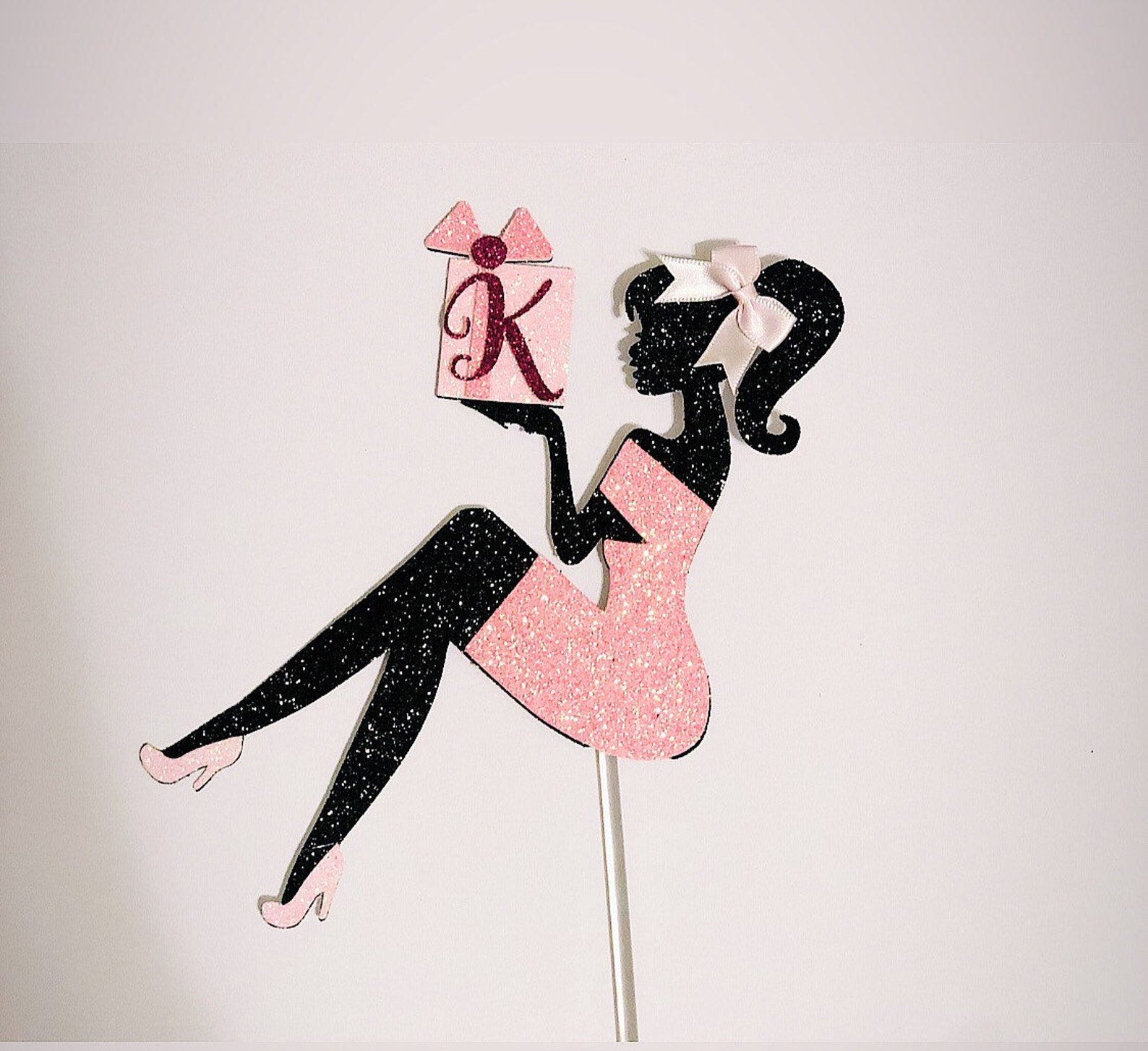 Sitting Lady Cake Topper Sitting Girl Cake Topper 35th | Etsy