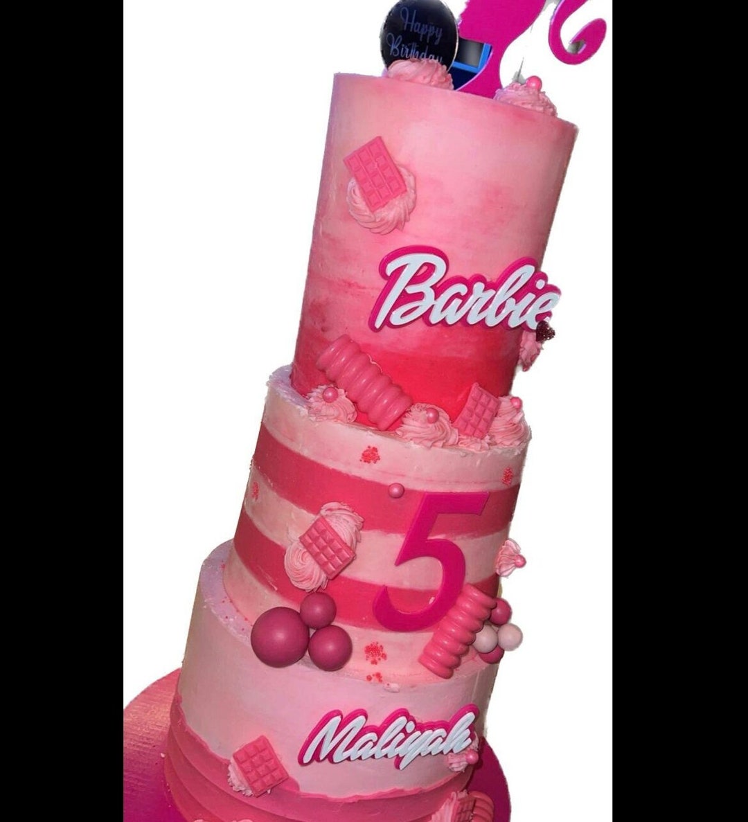 Acrylic Doll Cake Topper, Fashion Doll Cake Toppers, Doll Silhouette ...