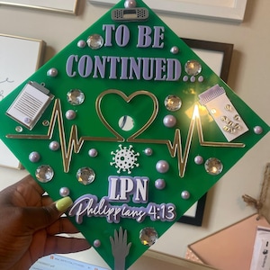 ACRYLIC Graduation Cap Topper, Nurse Graduation, Medical Assistant ...