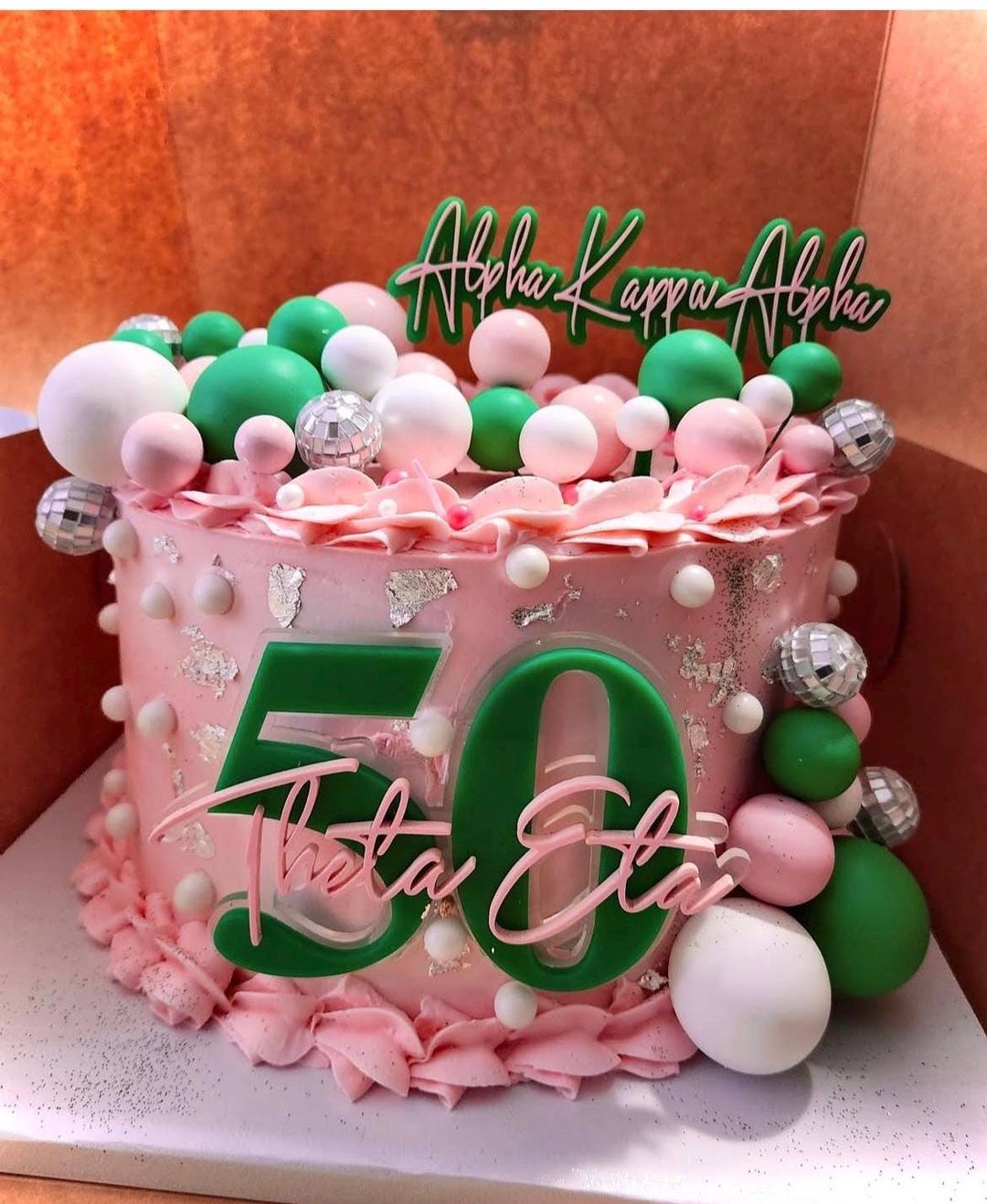 Aka Cake Topper, Alpha Kappa Alpha Cake Decor, Aka Anniversary Cake ...