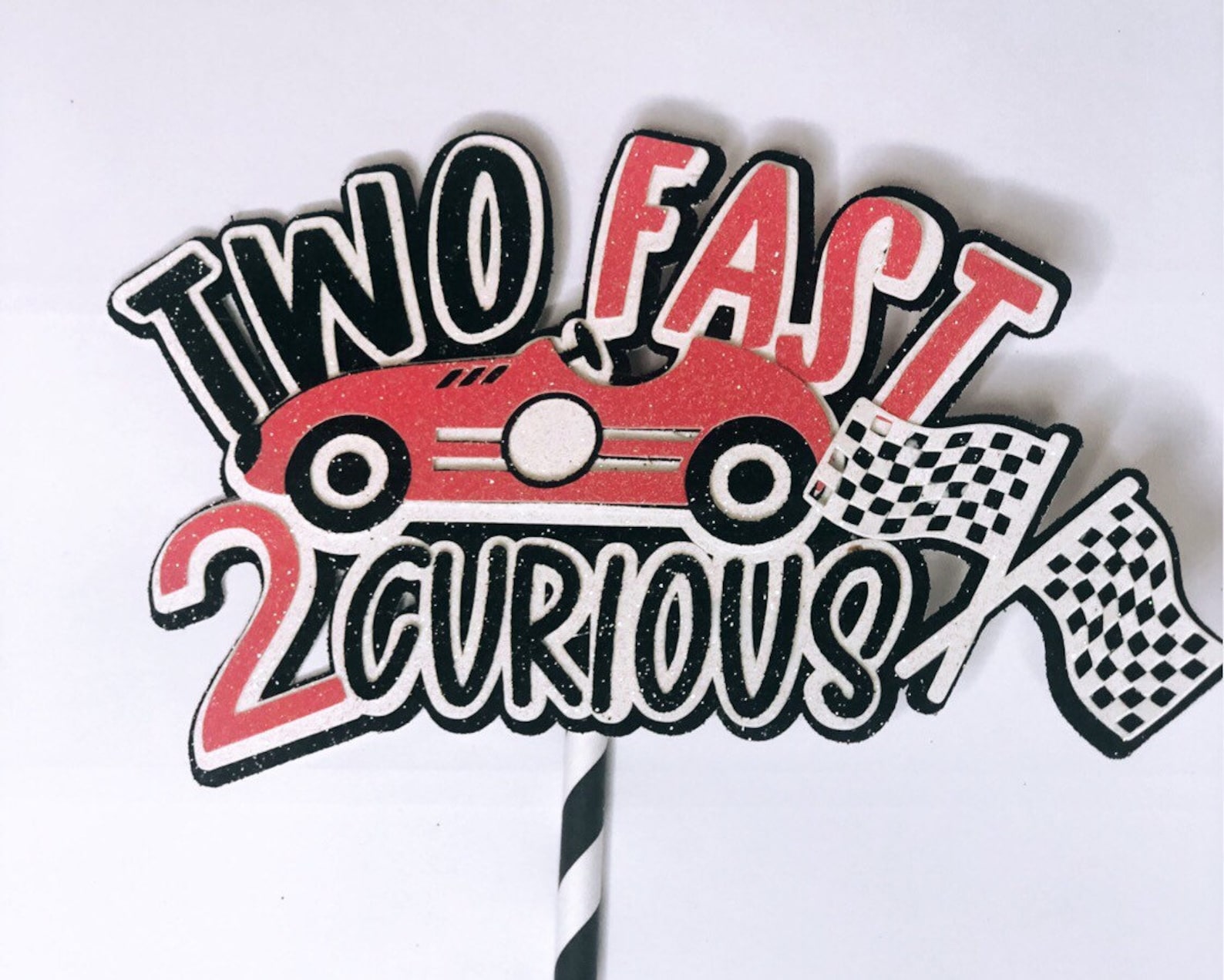 Two Fast 2 Curious Cake Topper Two Fast Cake Topper 2 Fast - Etsy