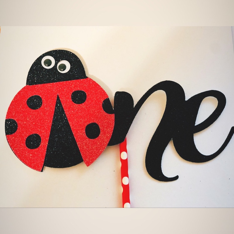 Lady Bug Cake Topper - Etsy