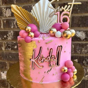 Sweet 16 Acrylic Cake Topper, Sweet Sixteen Acrylic Cake Topper, Sweet ...