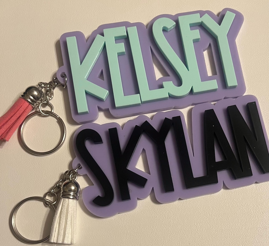 Kids’ Name Keychain, Back to School Keychains, Backpack Keychains ...