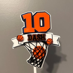Basketball Cake Topper, Acrylic Basketball Cake Topper, Basketball ...