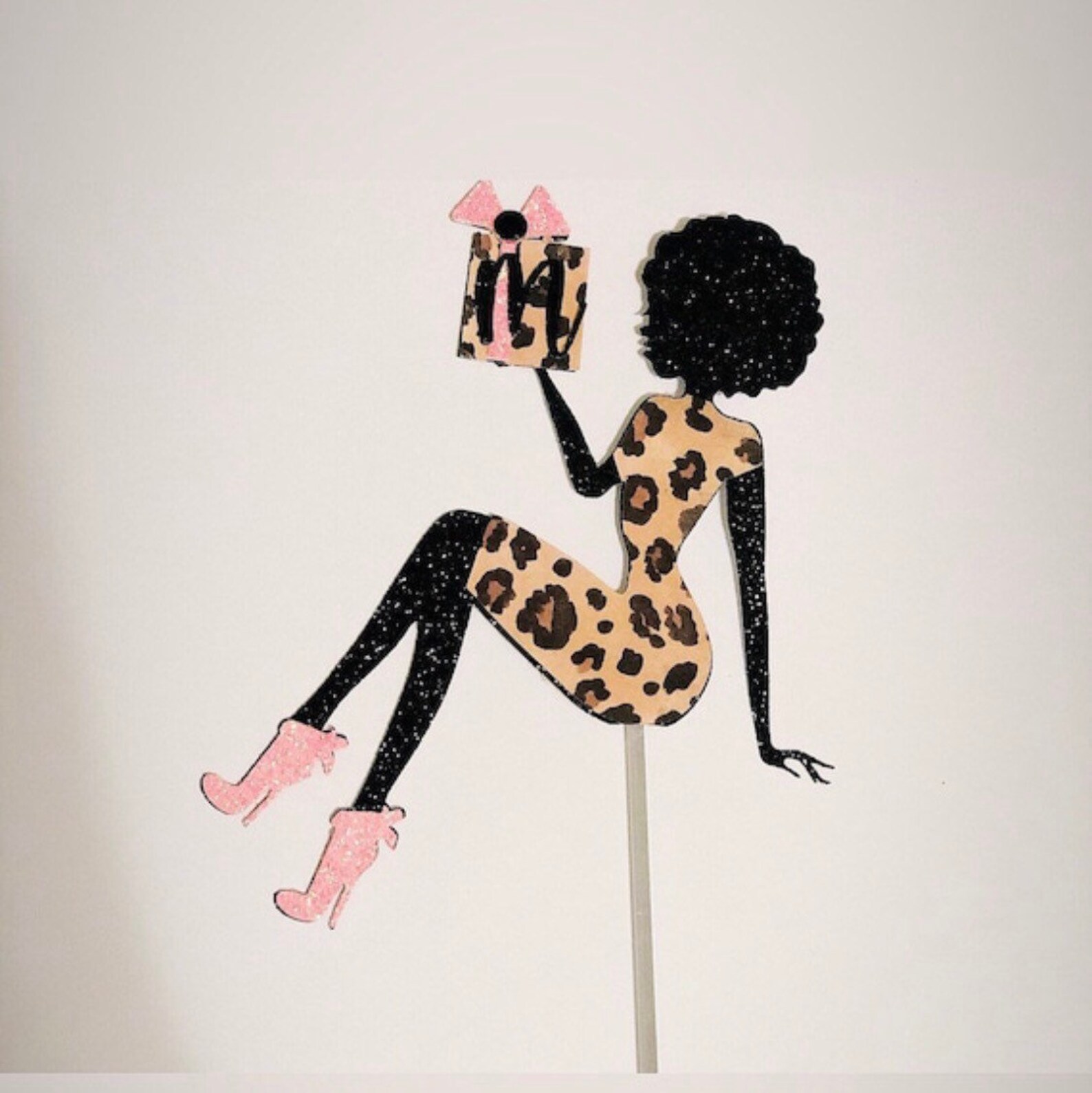 Sitting Girl Cake Topper, Sitting Lady Cake Topper, Sitting Woman Cake ...