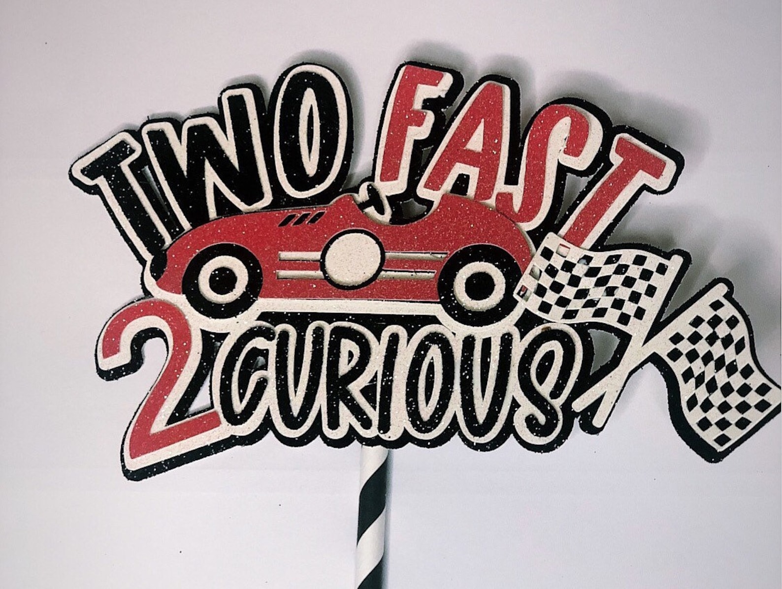 Two Fast 2 Curious Cake Topper Two Fast Cake Topper 2 Fast - Etsy