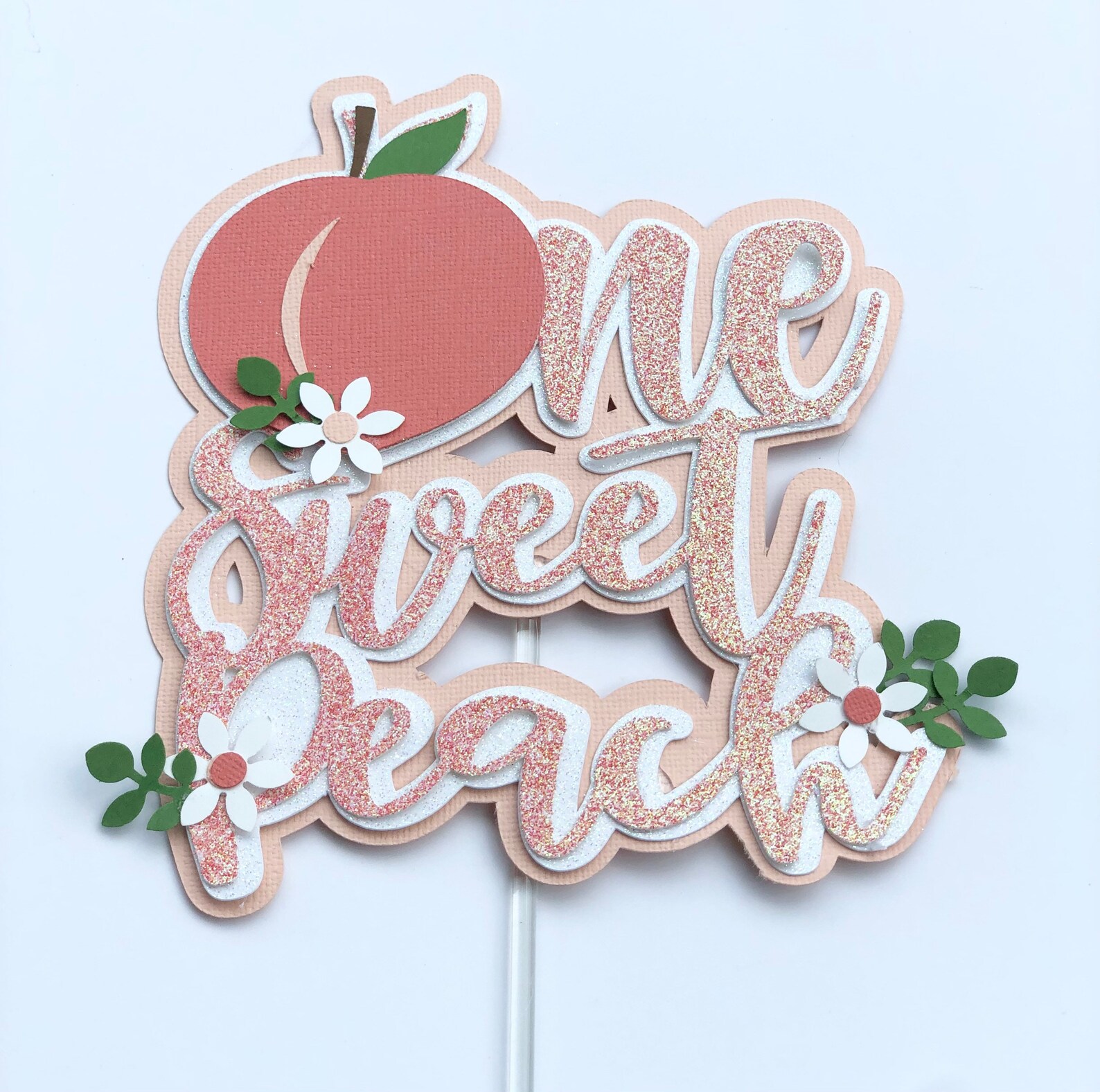 One Sweet Peach Cake Topper, Peach Cake Topper, Sweet One Cake Topper ...