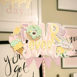 Four Ever Sweet Cake Topper, 4 Ever Sweet Cake Topper, Fourever Sweet ...