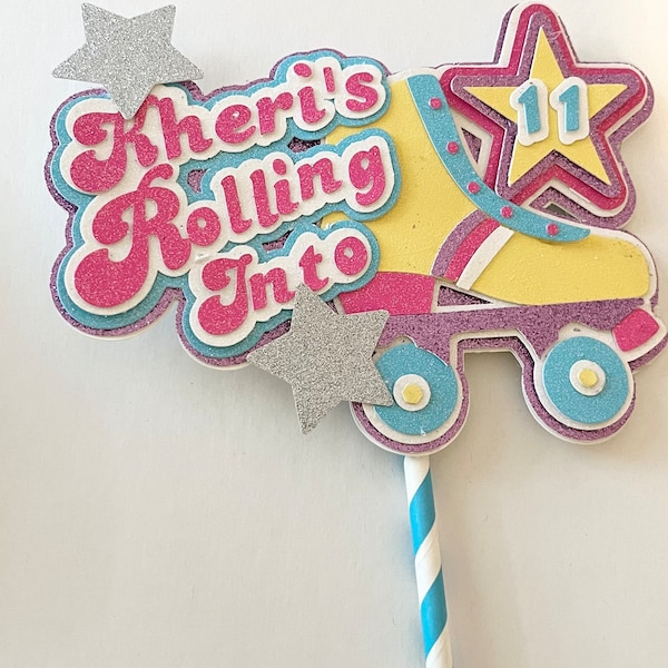 Roller Skate Cake Topper - Etsy