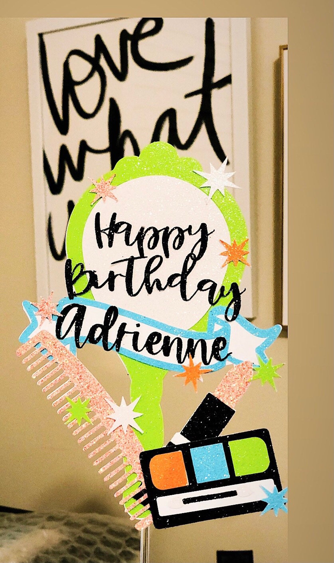 Eyelashes Cake Topper, Eyelash Cake Topper, Beauty Cake Topper, Makeup ...