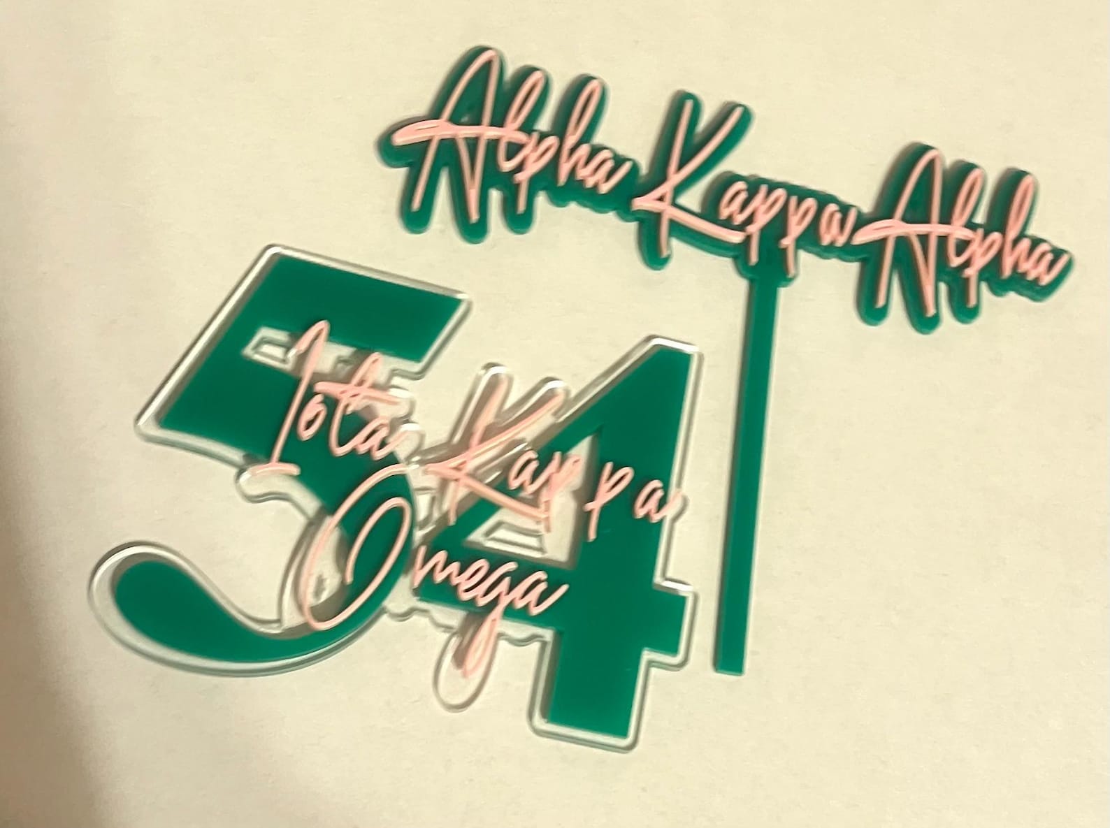 Aka Cake Topper, Alpha Kappa Alpha Cake Decor, Aka Anniversary Cake ...
