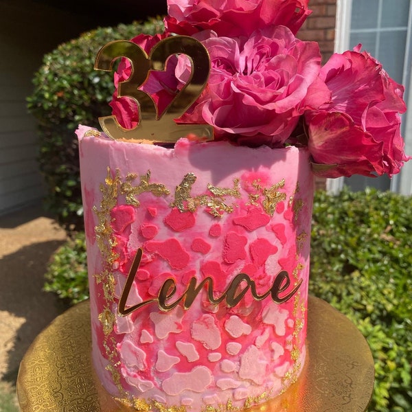 Name Plate for Cake - Etsy