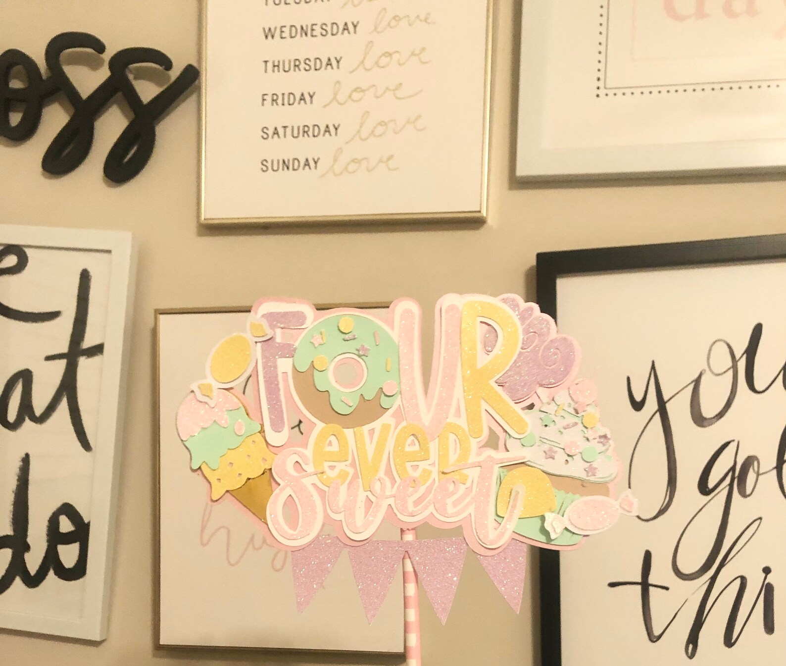 Four Ever Sweet Cake Topper 4 Ever Sweet Cake Topper - Etsy