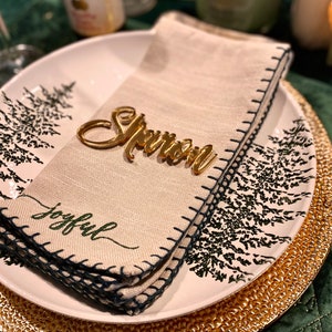 Acrylic Name Place Cards, Name Plaques, Acrylic Names for Plates, Name ...