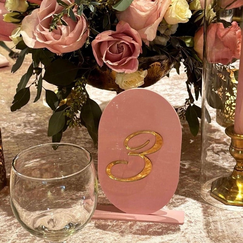Acrylic Table Number - Etsy