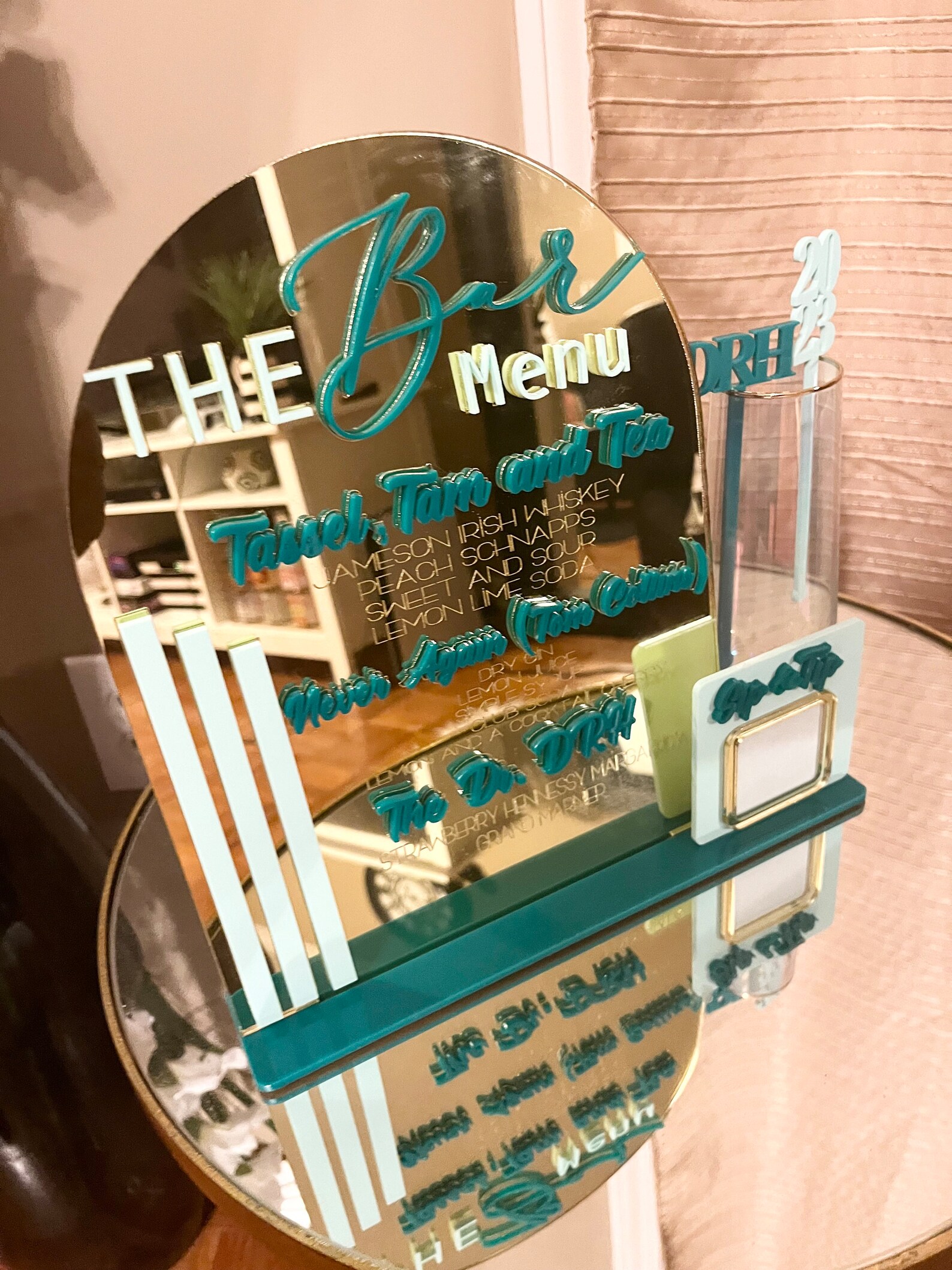 Acrylic Wedding Bar Menu, Acrylic Bar Menu, Drink Menu, Bar Menu ...