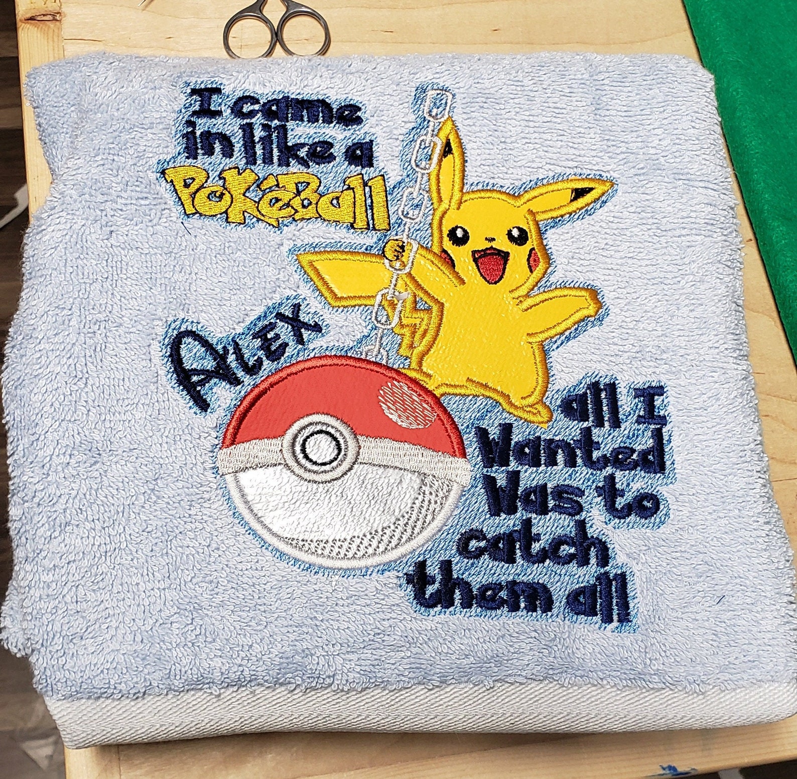 Pikachu Bath Towel Pokémon Towel Set Personalized Towel Set - Etsy