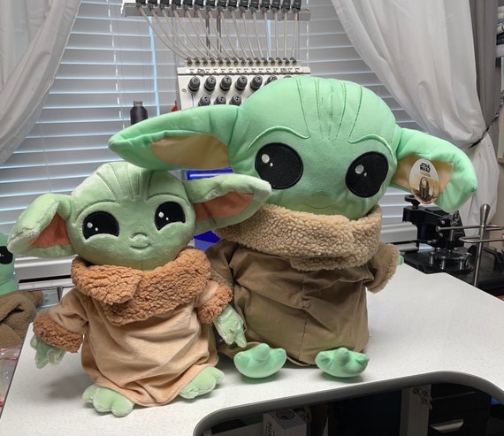 Personalized Baby Yoda New Baby Gift Baby Yoda Embroidered Soft Toy Gift Personalized Gift Birthday Gift Birth Announcement Wedding Etsy UK