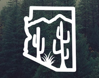 Arizona AZ State Outline Vinyl Decal Sticker - Etsy