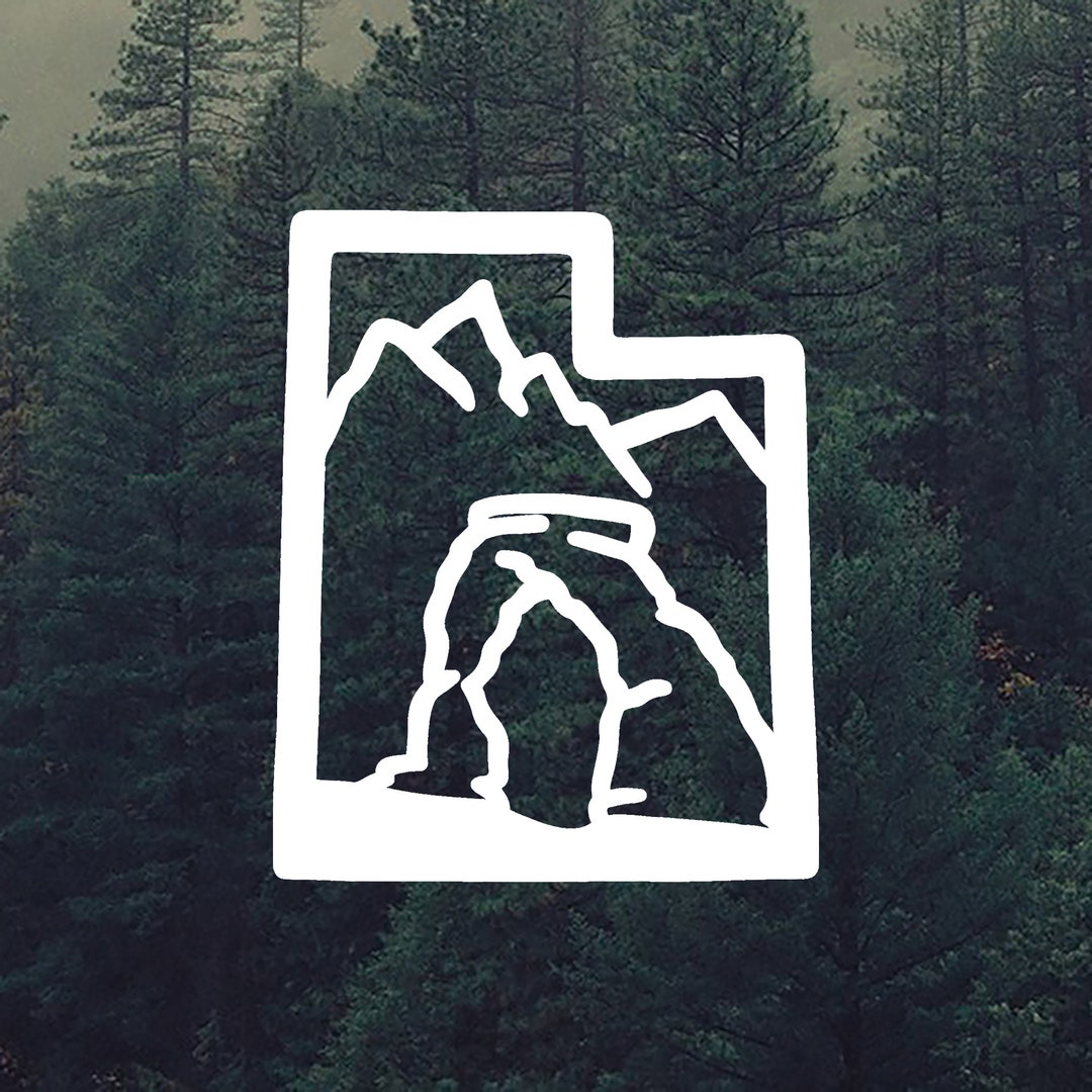 Utah State Vinyl Decal - Utah Sticker - Etsy