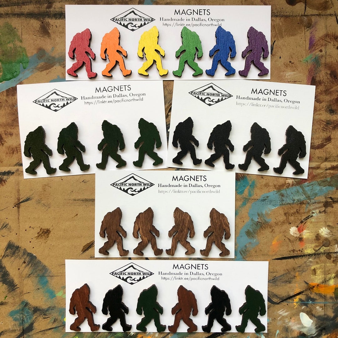 Sasquatch Magnets | Big Foot Magnets - Etsy