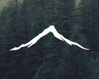 Mount Hood Vinyl Decal Mt Hood Oregon Mountain Sticker - Etsy