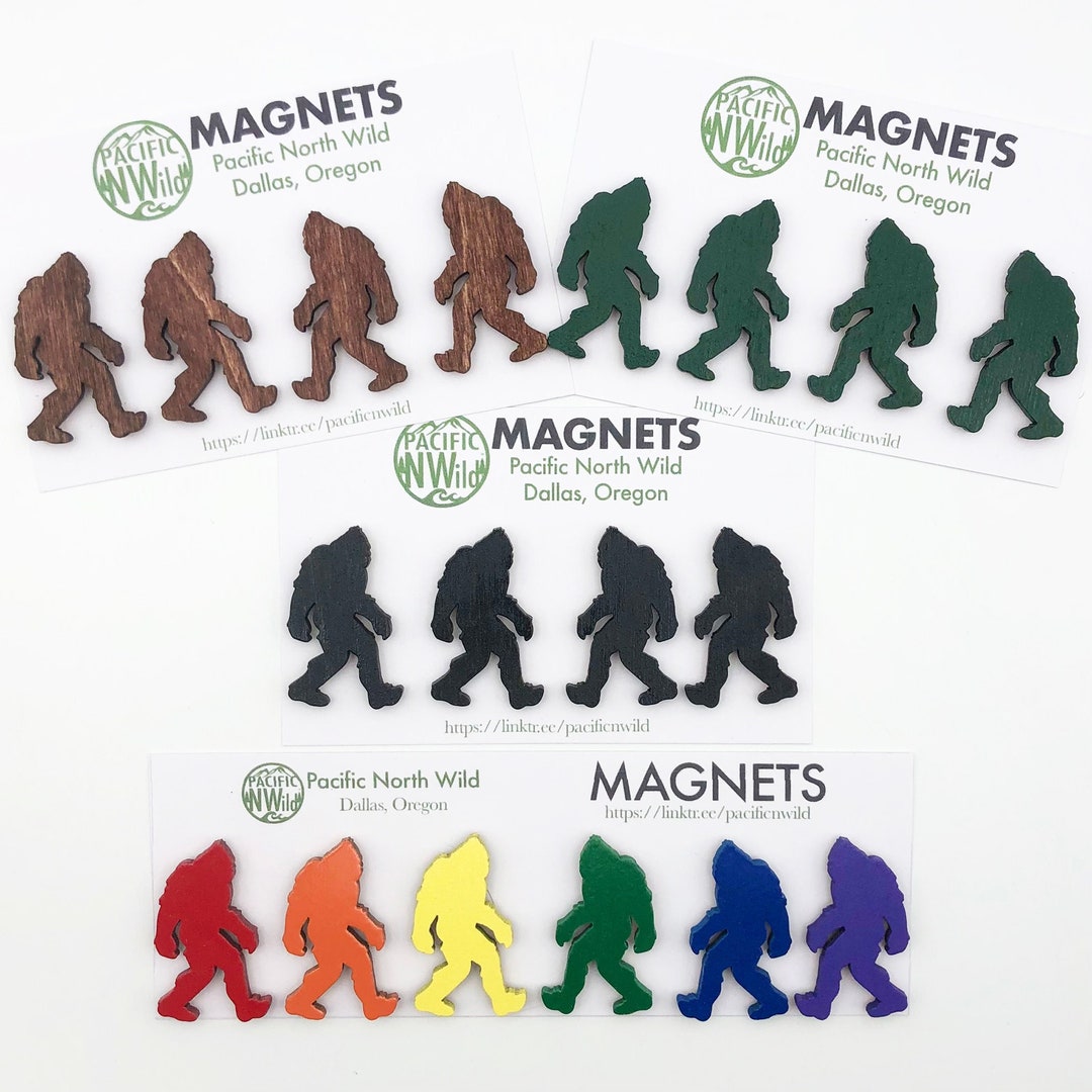 Sasquatch Magnets Big Foot Magnets - Etsy