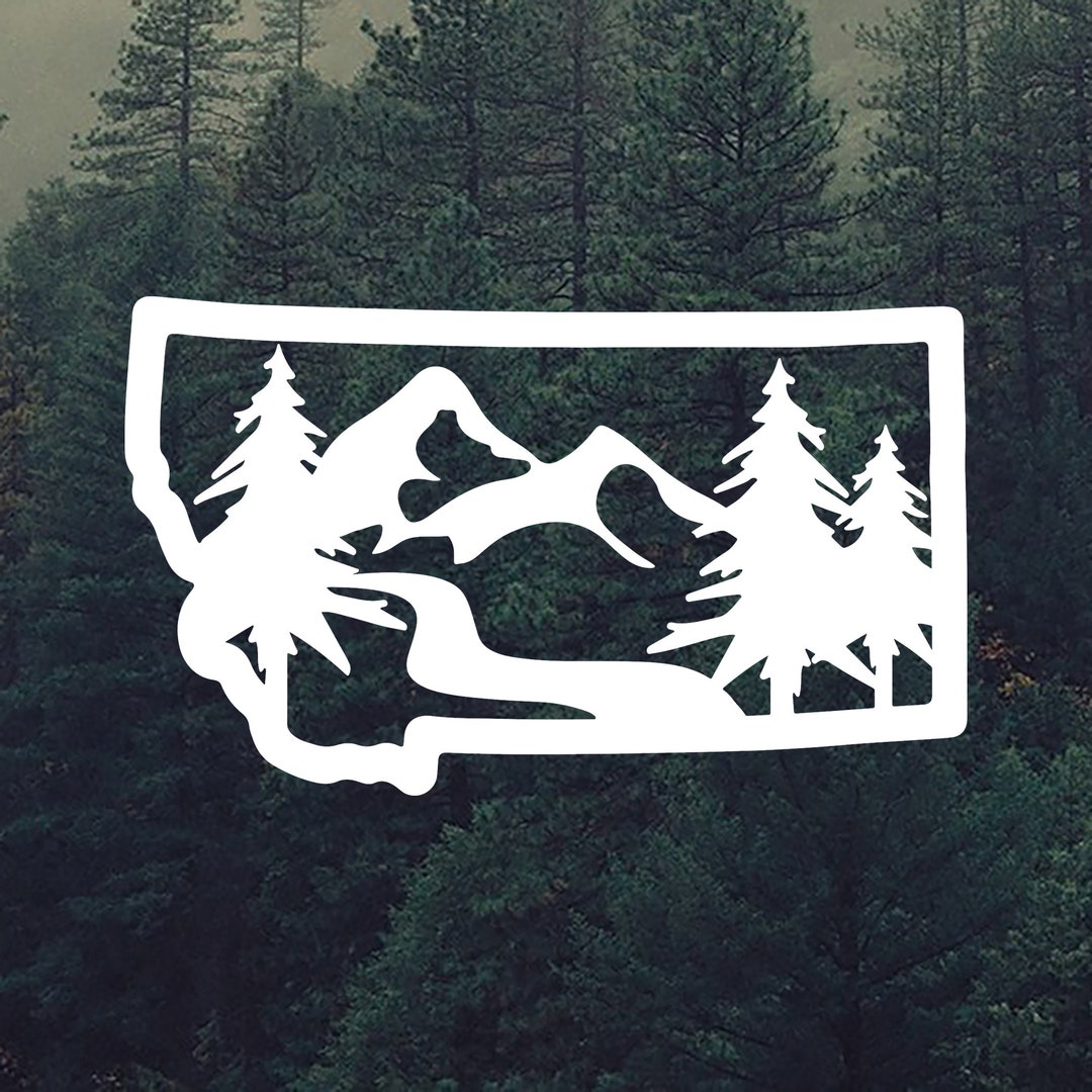 Montana State Vinyl Decal - Available in a Variety of Colors - Etsy