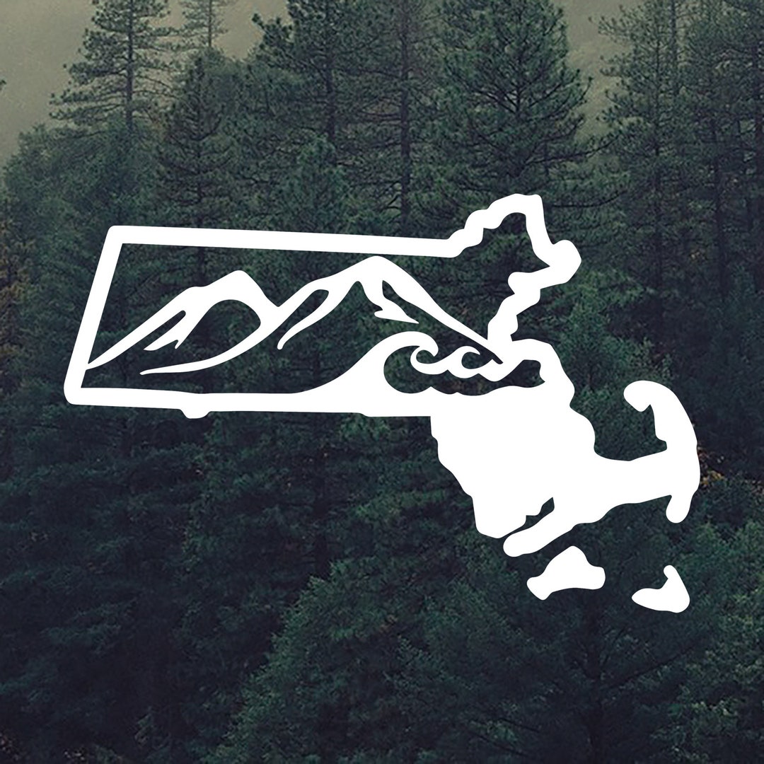 Massachusetts State Decal - Vinyl Decal Sticker - Etsy