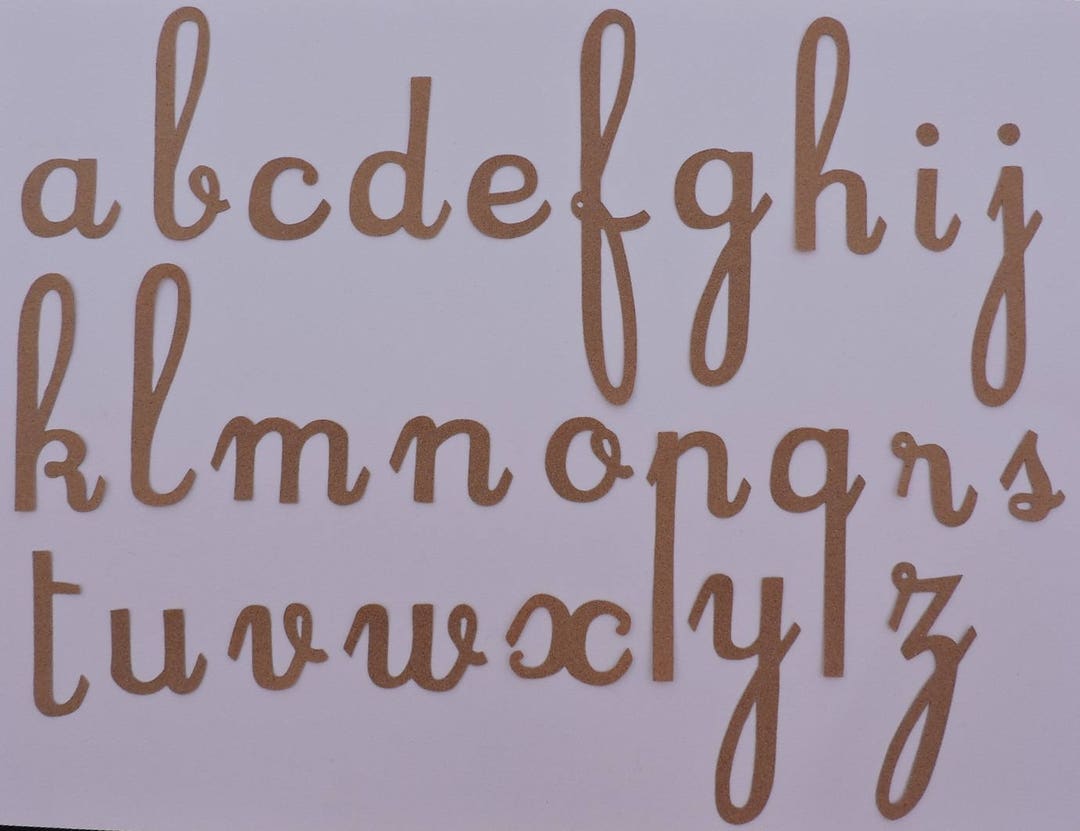 Cursive Rough Letters That Attach Montessori - Etsy