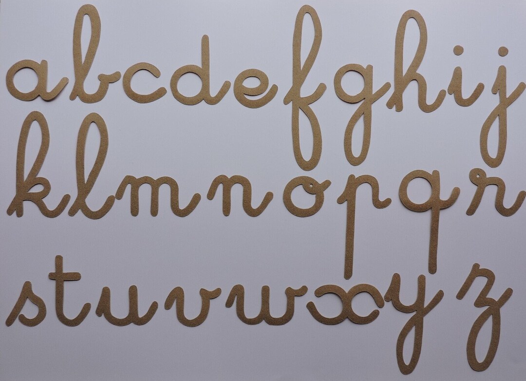 Montessori Standard Rough Letters - Etsy