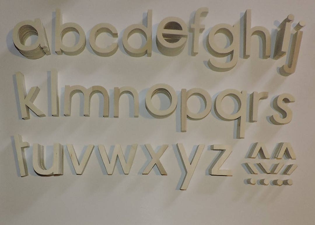 Large School Script Alphabet 155 Wooden Letters - Etsy