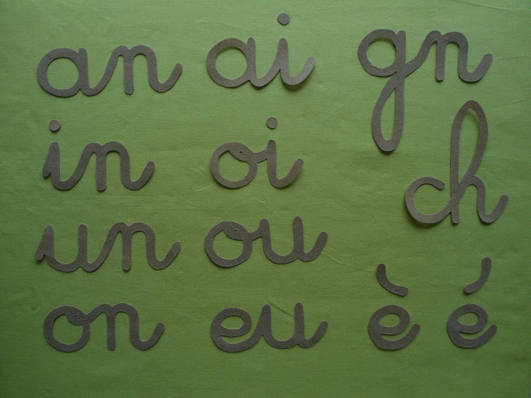 Montessori Standard Rough Cursive Digraphs - Etsy