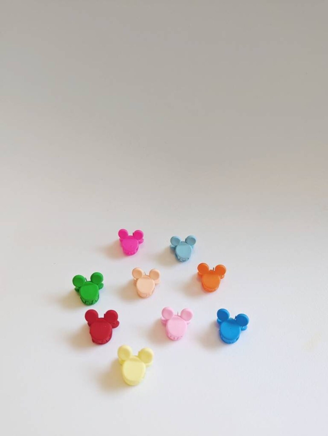 Tiny Mickey Hair Clips. You Choose Colors Pack of 8 - Etsy