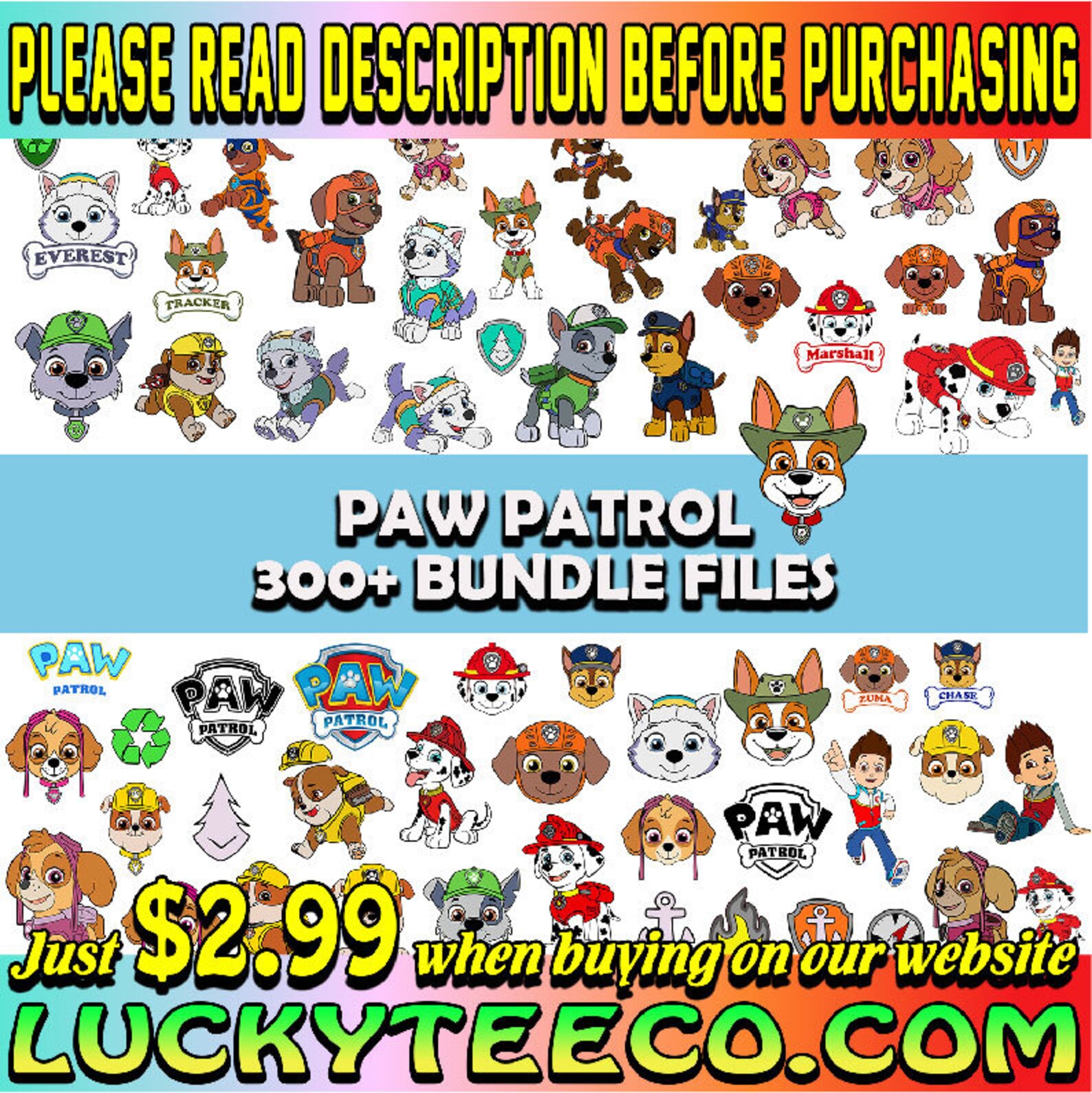 300 Paw Patrol Bundle Svg, Paw Patrol Svg, Paw Patrol Clipart, Dog ...