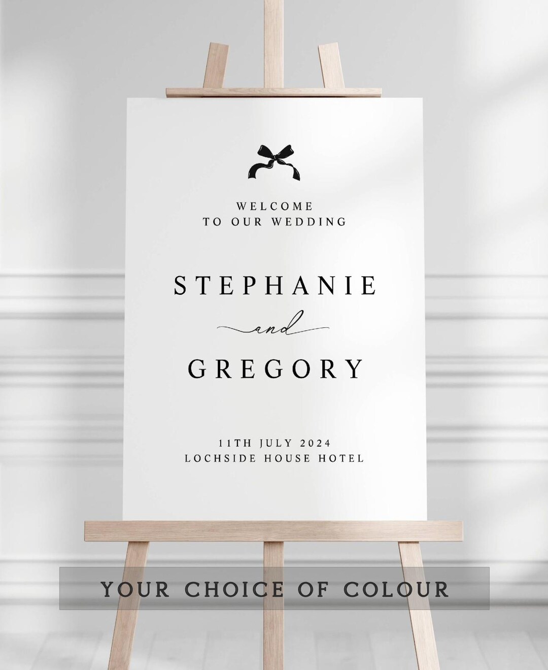 A0 A1 Large Wedding Welcome Sign Printed Ready to Use Seating Chart ...