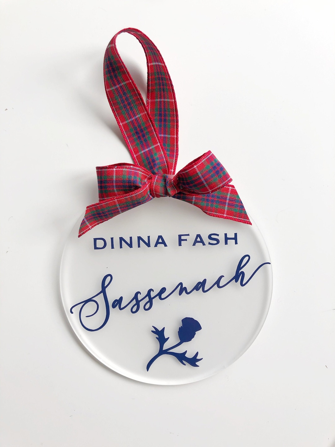 Dinna Fash Sassenach, Outlander Xmas Bauble, Scottish Christmas ...