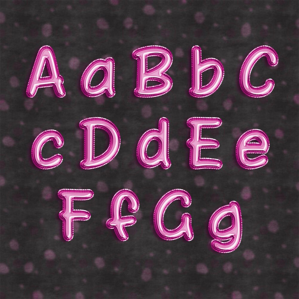 PINK Foil Balloon Font PNG Clipart - Upper/lower Case, Numbers ...