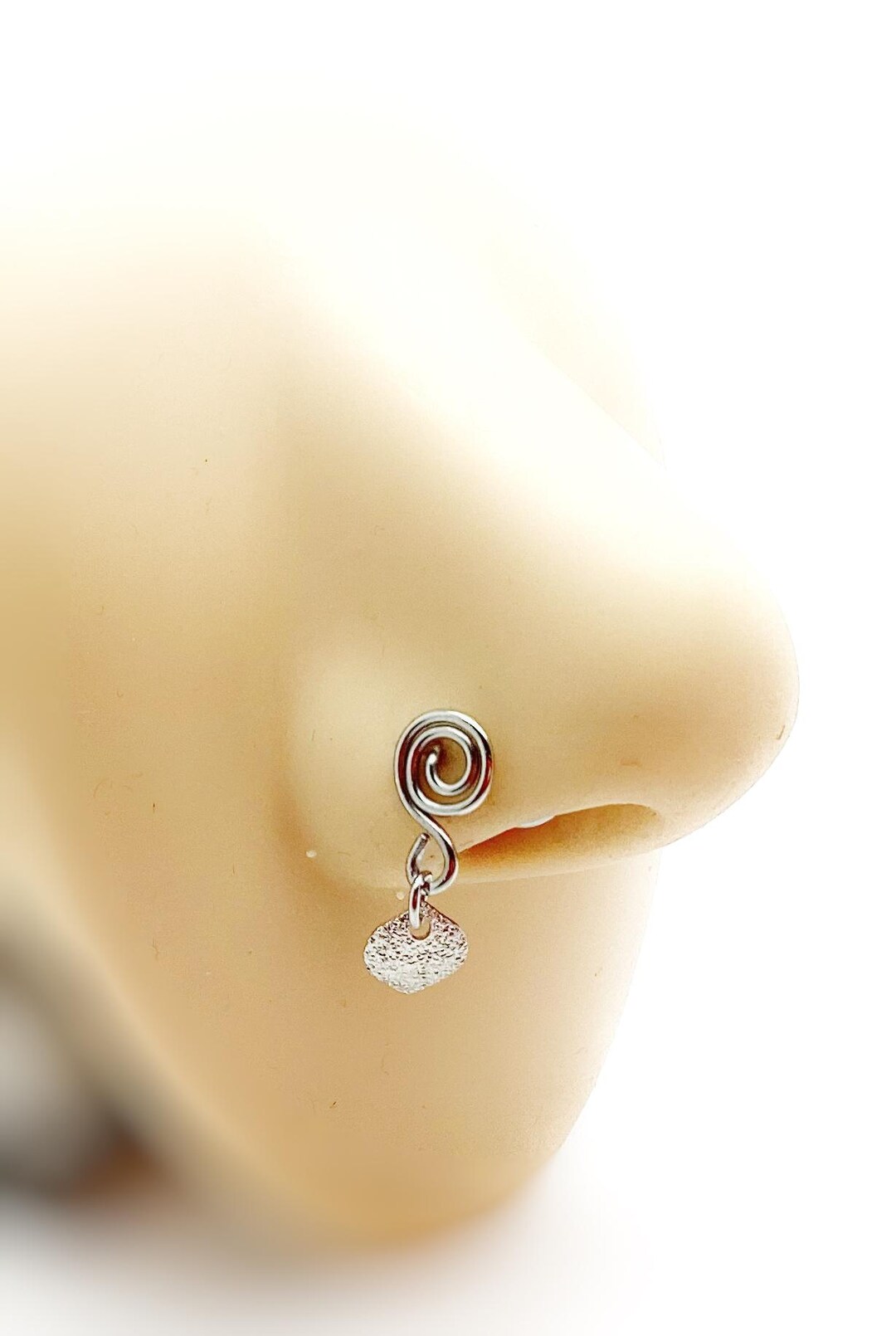 Piercing Nostril Nose Stud 20G Surgical Steel Rod Nostril Nose Pendant ...