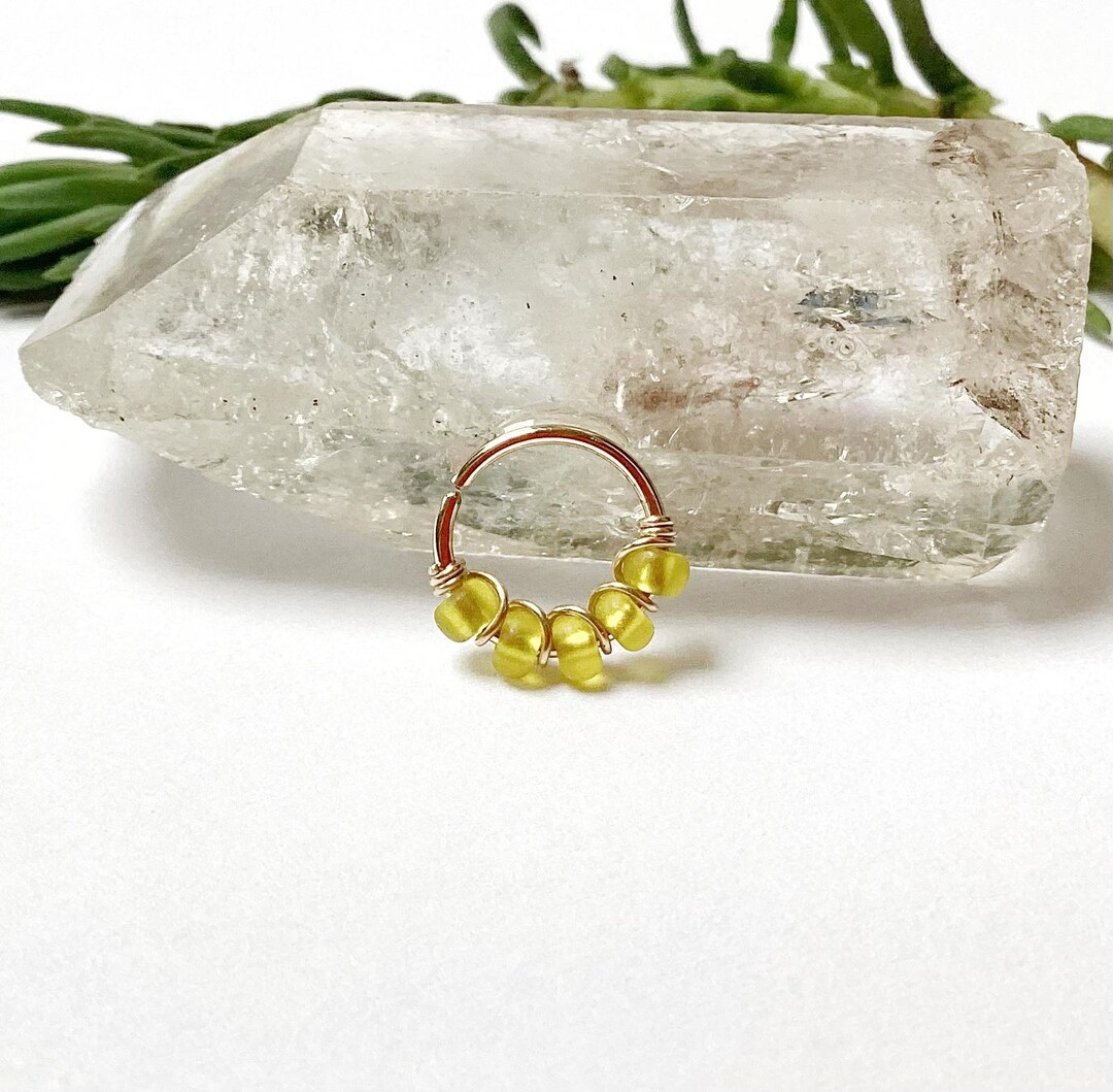 Piercing Pearls Gold Plated 20G Nose Nostril Nostril Helix Conch Upper ...