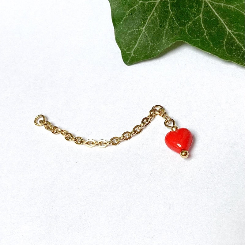 Heart Nose Chain - Etsy