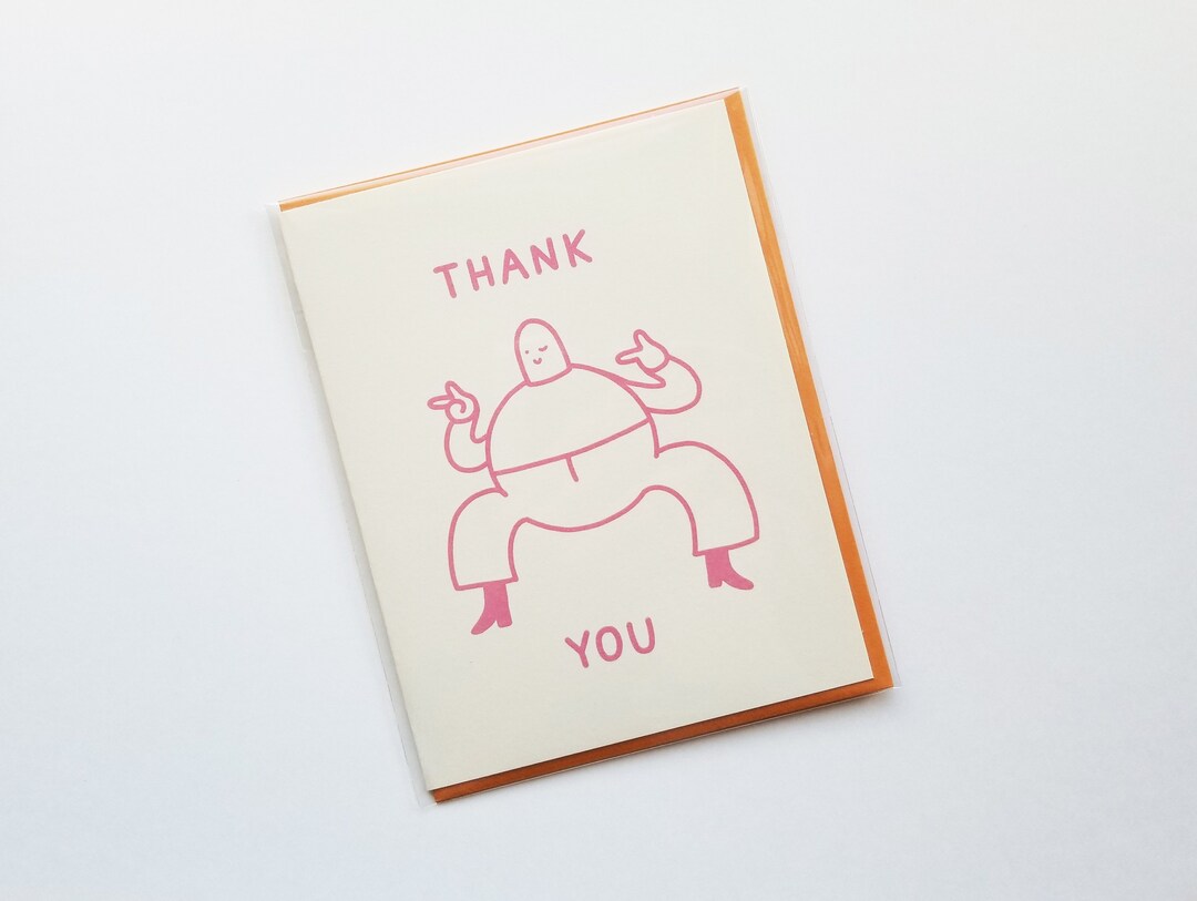Big Thanks / Handmade Thank You Card - Etsy