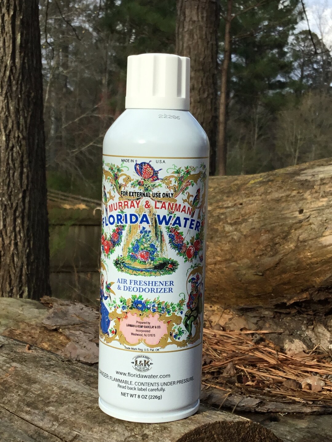 Florida Water Aerosol Spray 8oz. for Deodorizing and Cleansing Negative ...