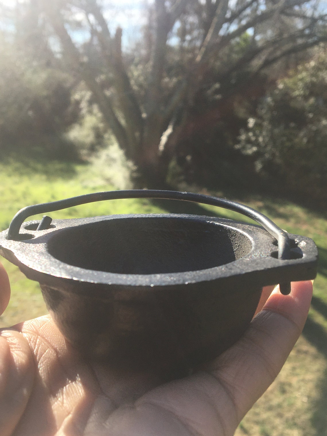Cast Iron Cauldron With Handle - Etsy
